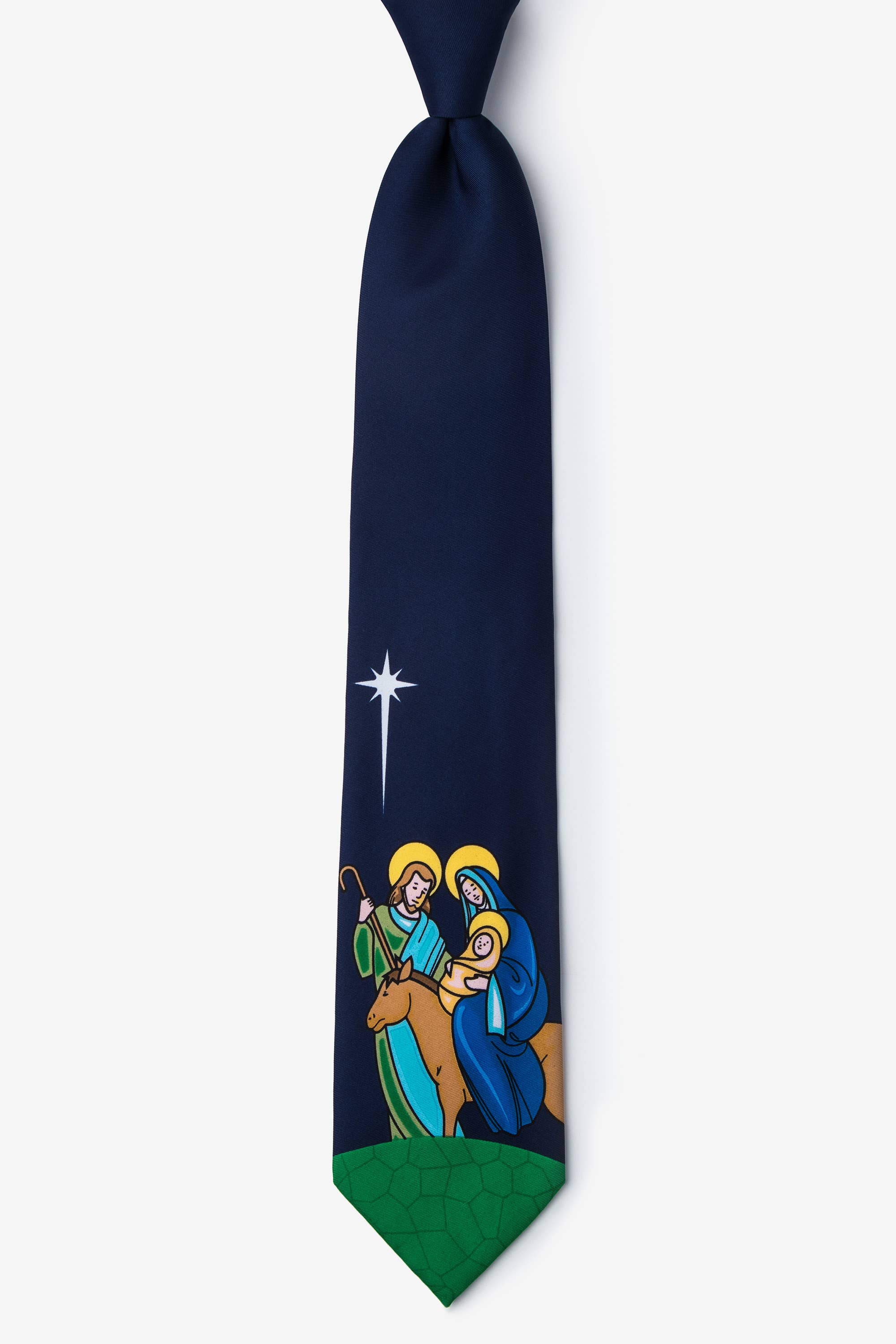 Jesus, Mary & Joseph Christmas Necktie by WIldTies – kychristianstore